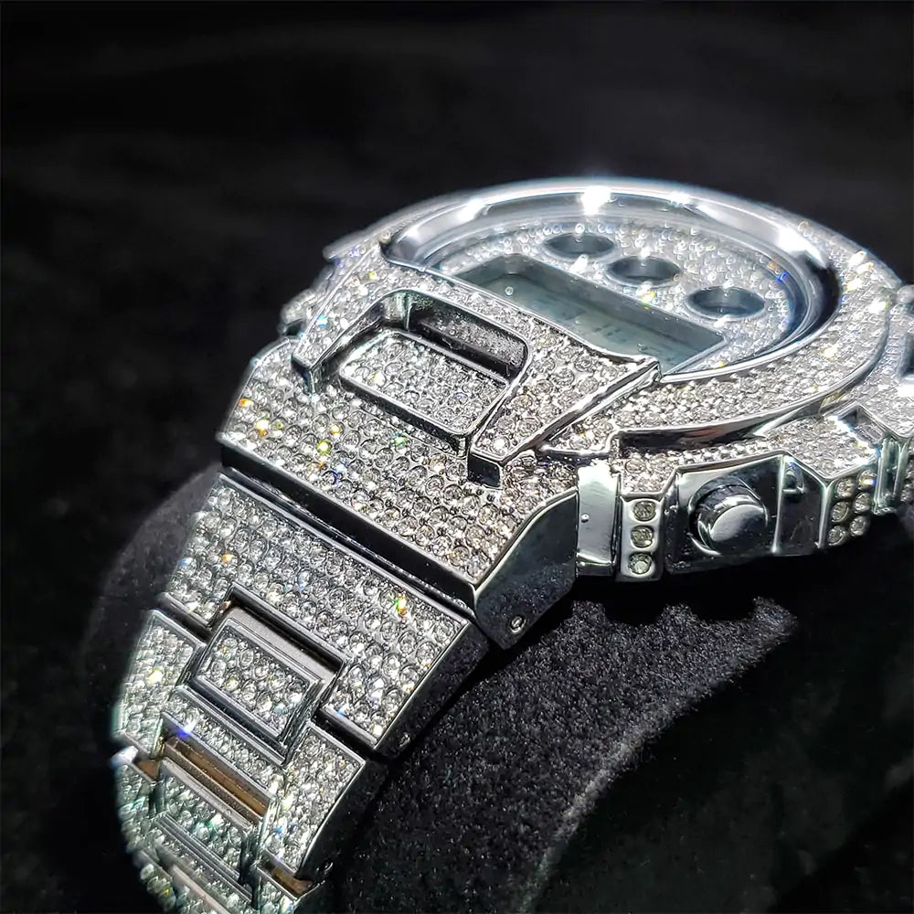 Diamond Quartz Watches - Elegant Stainless Steel Timepieces with Diamo